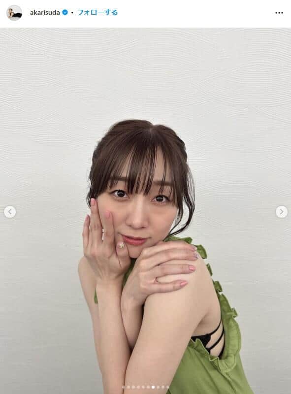 「肩のラインが綺麗に」元SKE須田亜香里、美しいノースリーブワンピ 「スタイル抜群」「セクシーです」: J-CAST ニュース