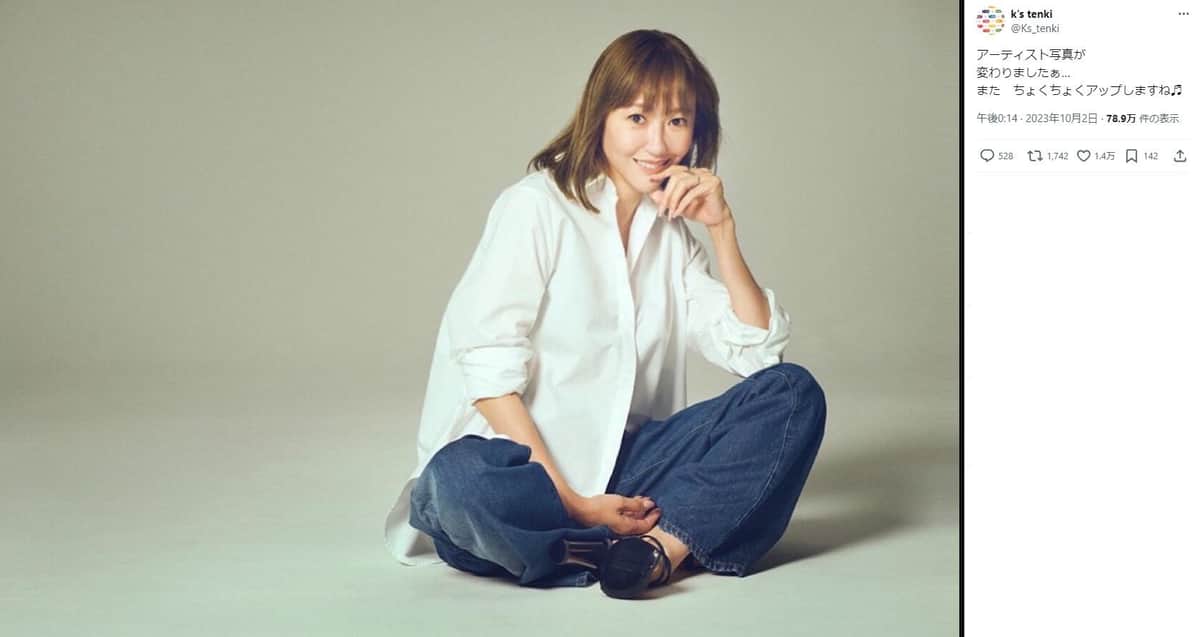 「globe」KEIKO（51）、ミニスカ姿で...マーク・パンサーと2ショット 「スタイルすごっ！」「美人すぎる」: J-CAST ニュース