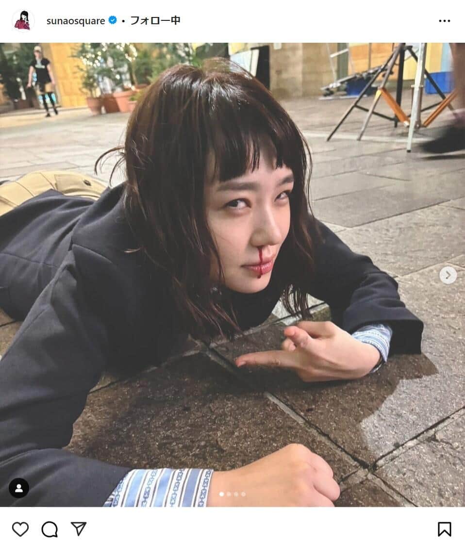 TBSドラマ初主演・奈緒、まさかの「鼻血」でピース 「その表情最高」「なかなかいません」: J-CAST ニュース