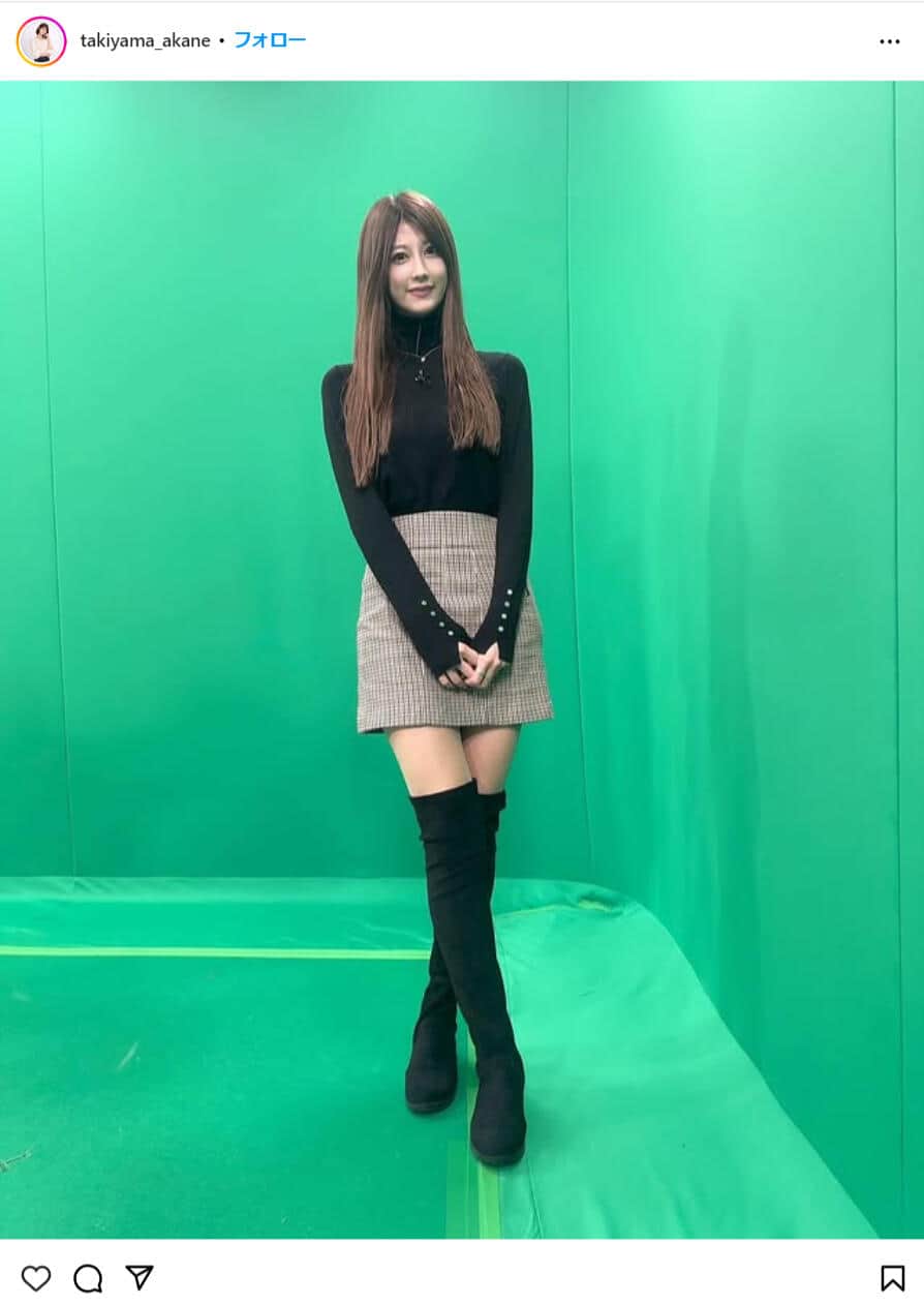 「スタイル良すぎ」元NMB48のABEMAアナ30歳、冬のミニスカコーデにネット悶絶: J-CAST ニュース