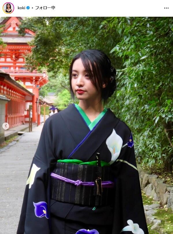キムタク＆工藤静香の次女Koki，レアな着物姿で魅了 「いつもと雰囲気違う」「ビジュ爆発してるかわいい！」: J-CAST ニュース【全文表示】
